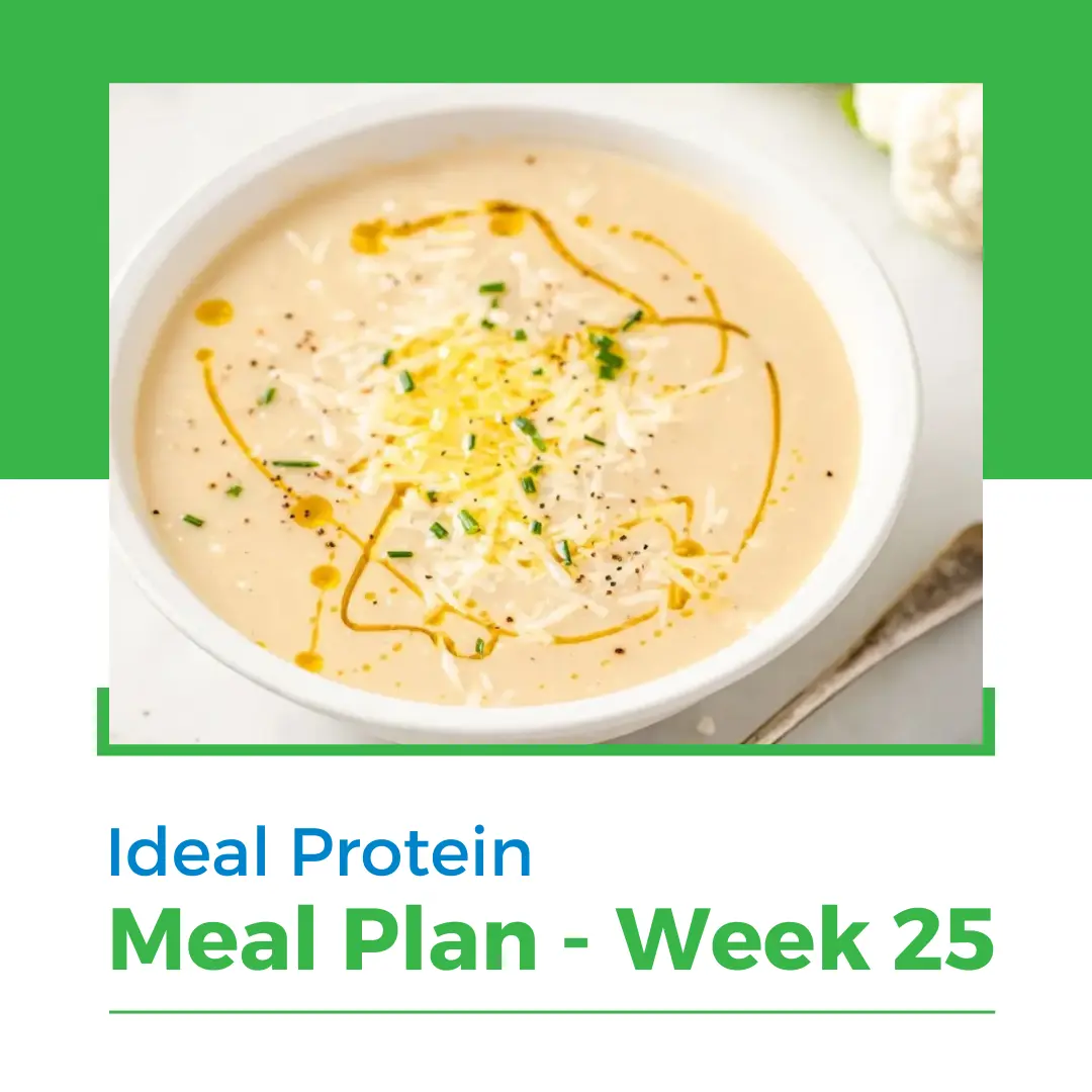 Ideal Protein Meal Plan - Week 25 | biointelligentwellness